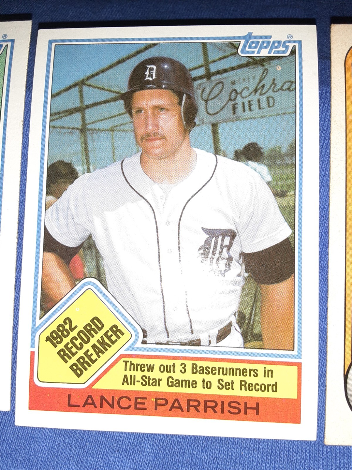 1983 Topps Lance Parrish 1982 Record Breaker #4 Detroit Tigers FREE ...