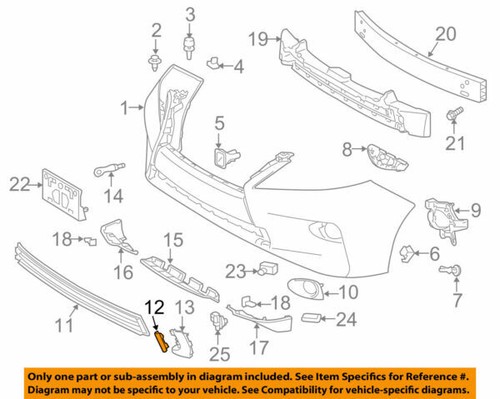 53126-48080 Toyota Moulding, radiator grille, center lh 5312648080, New ...