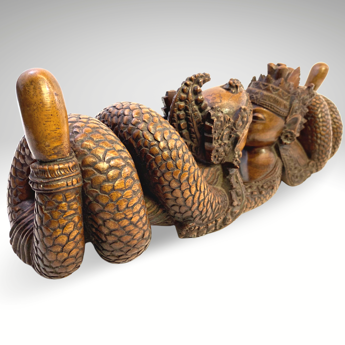 Bali Bow With Snake Statue