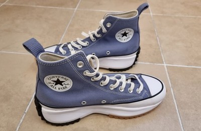 Converse A03702C Run Star Hi Hike Unisex Platform Trainers In Lilac UK ...