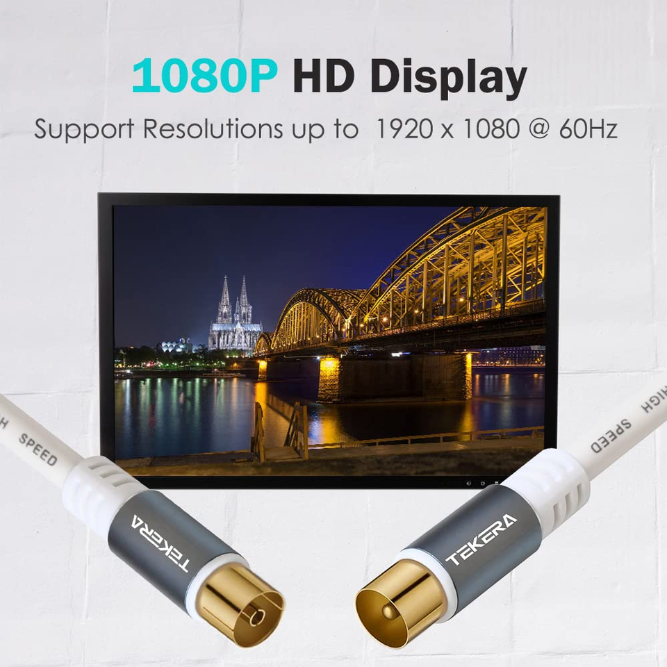 RG6 Coax Cable, PAL Extension TV Cable Wire, High-Speed Internet ...
