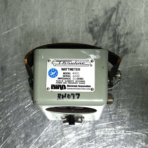 Bird Thruline 4431 Wattmeter, 50 Ohms w/ 4 Bird Slug Elements In Case ...