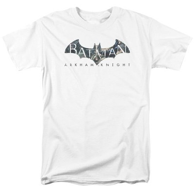 Batman Arkham Knight Descending Logo Mens T Shirt White | eBay