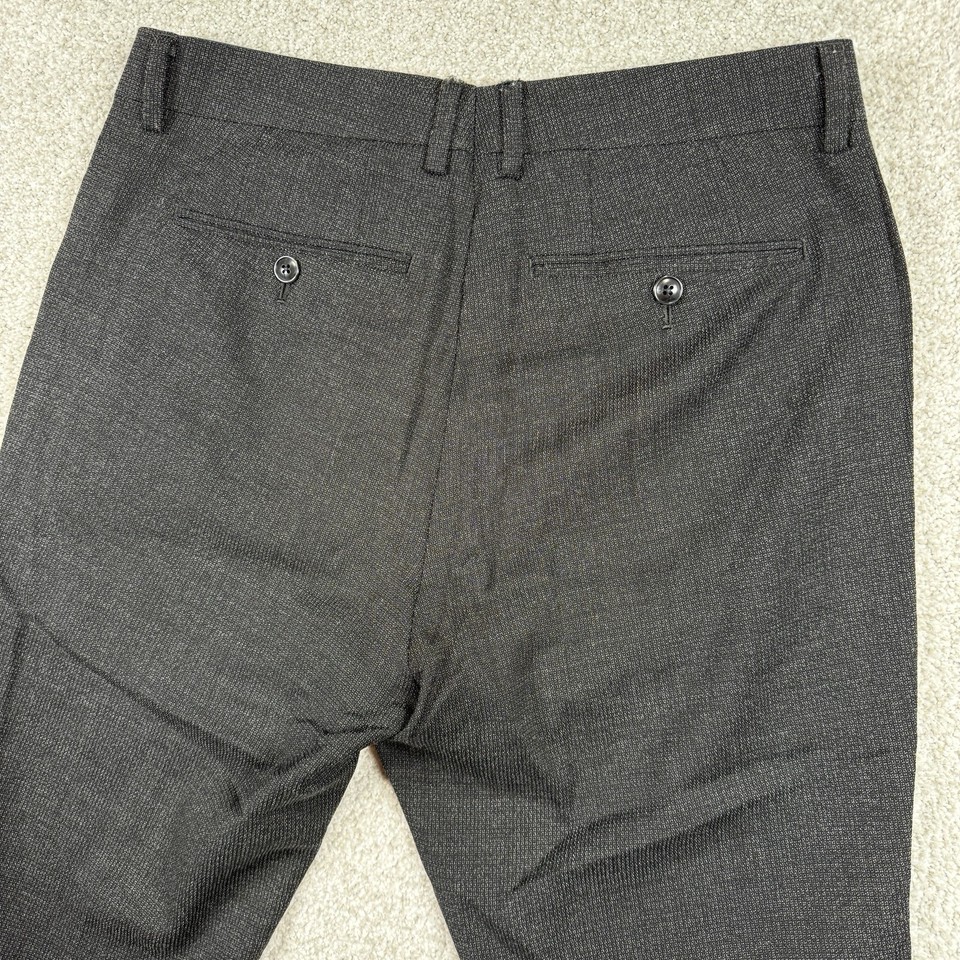 Bonobos Pants Marzotto Tessuto Gray Wool Tailored Fit Trousers 32x29 | eBay