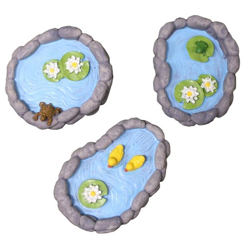 Simulated Pool Decoration Micro-Landscape Cute Animal Pool ...