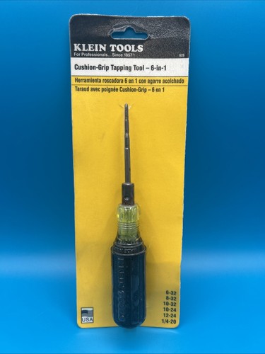 Klein Tools 6-in-1 Tapping Tool Form New Threads Re-Form Burred Threads ...