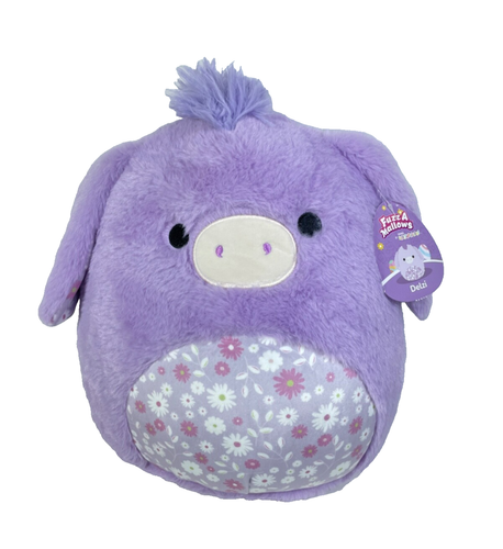 Squishmallows Fuzz A Mallows Delzi Donkey 12" Stuffed Animal Purple ...