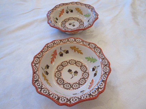 Temp-tations Harvest bowls Fall colors acorns and leaves | eBay