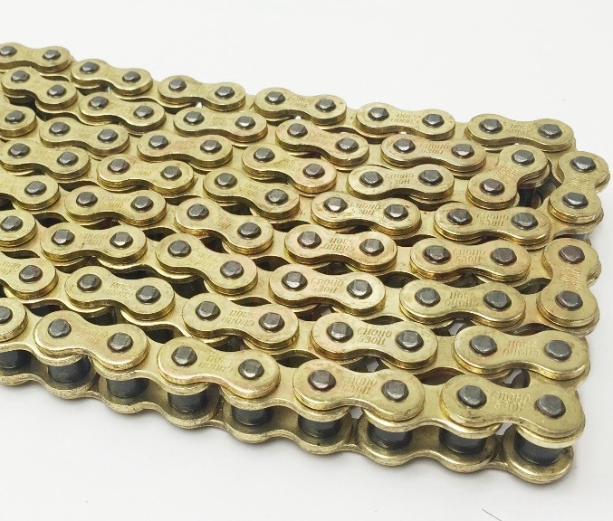 Heavy Duty Motorcycle Drive Chain 428-118 Gold Sinnis Cafe 125 QM125-2X ...
