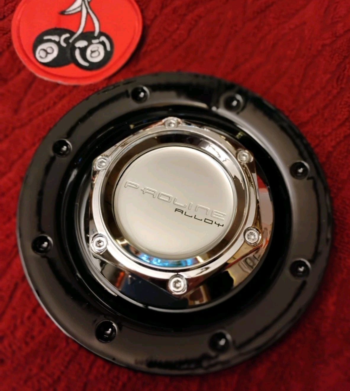 Proline Alloy 950 Black/Chrome 5-7/8" Center Cap | C-603-1 CAP960 ...