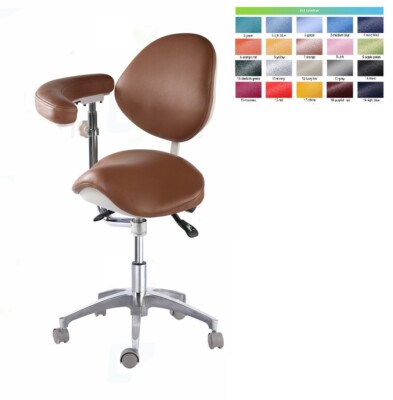 Standard Dental Saddle Chair Assistant Stool PU Leather QY Saddle with ...