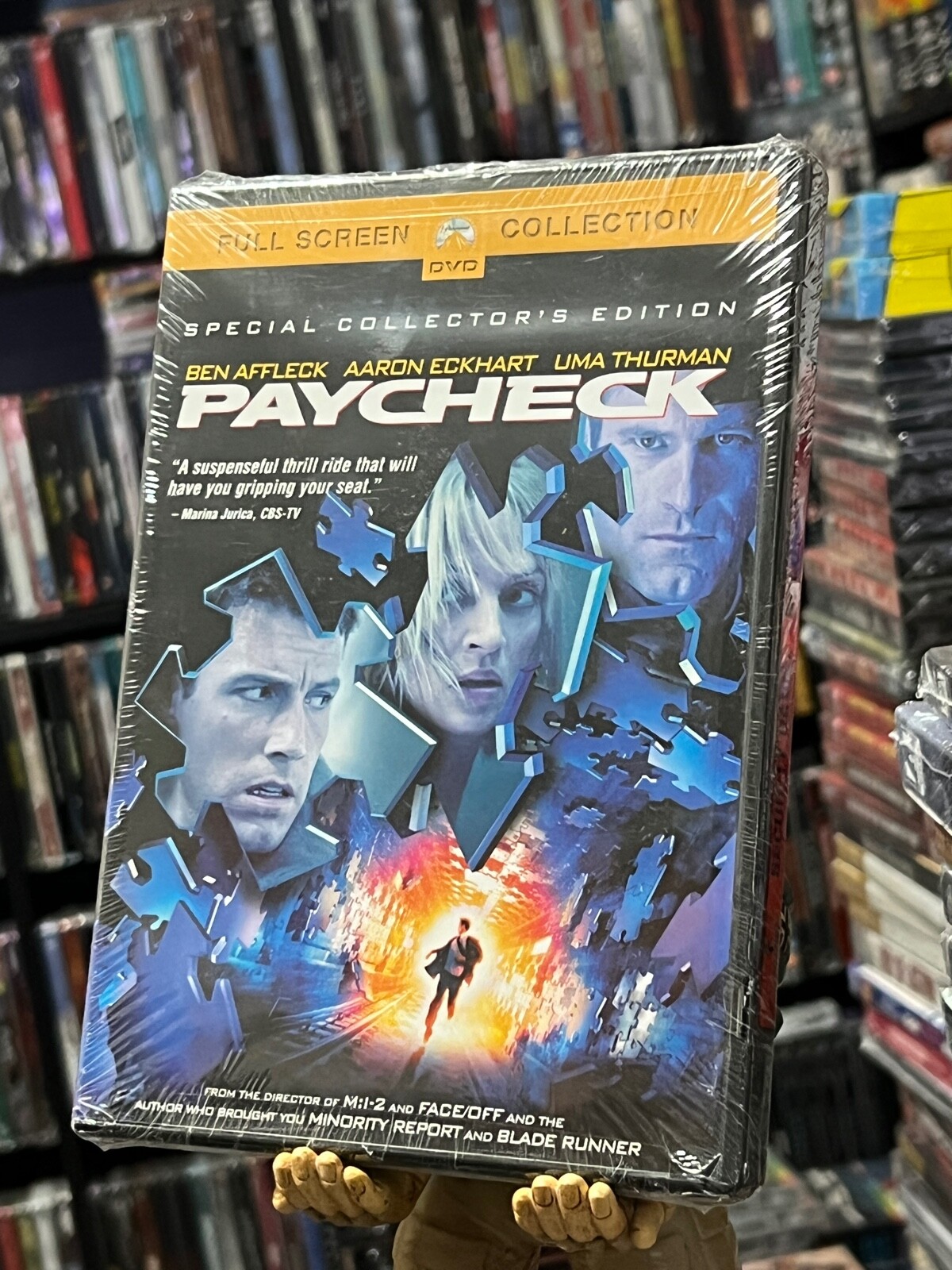Paycheck (DVD) John Woo, Aaron Eckhart, Ben Affleck, Uma Thurman, BRAND ...