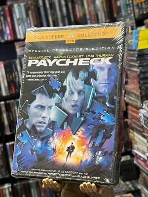 Paycheck (DVD) John Woo, Aaron Eckhart, Ben Affleck, Uma Thurman, BRAND ...