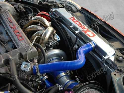 CXRacing Aluminum Radiator For 90-94 4G63 Eclipse Talon 1G Manual ...