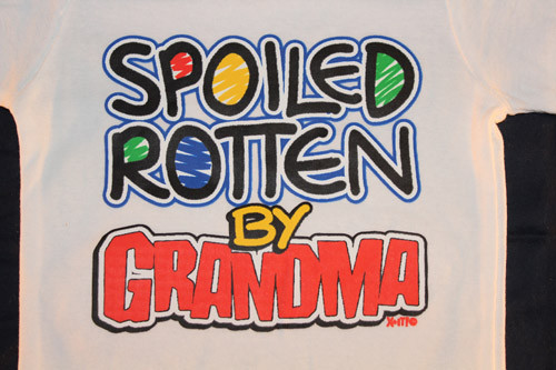 spoiled rotten by grandma funny t-shirt tee boy girl clothes graphic ...