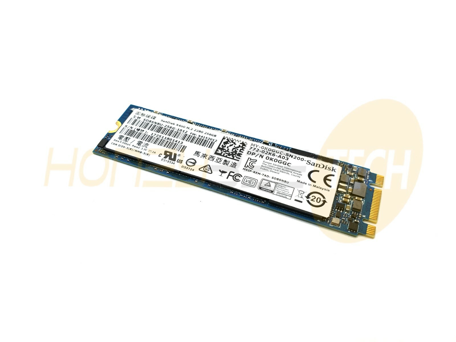 GENUINE DELL 256GB 80MM M.2 SOLID STATE DRIVE SD8SN8U-256G-1012 K0GGC ...