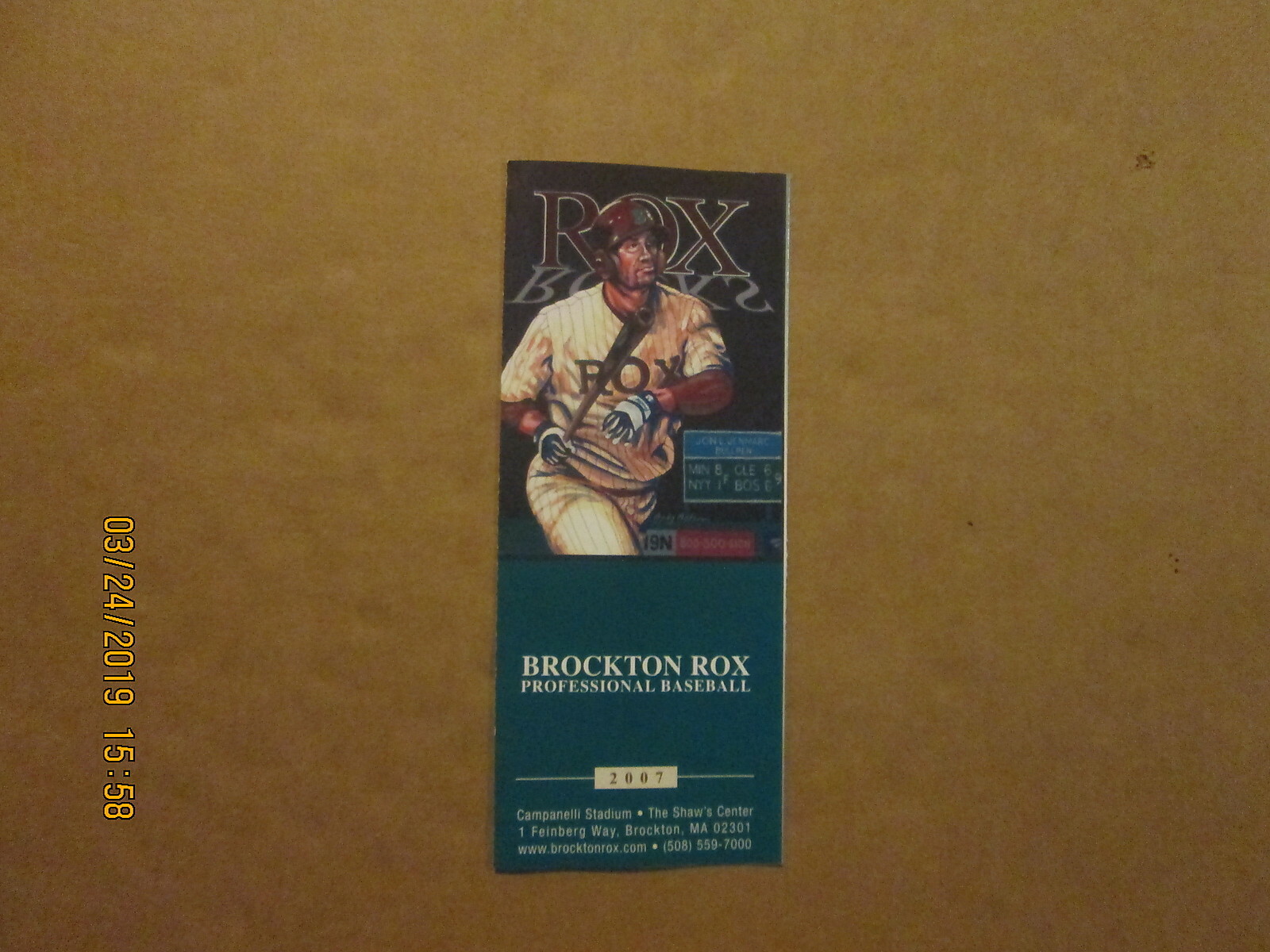 Brockton Rox Baseball Vintage Circa 2007 Group Guide & Season Ticket ...