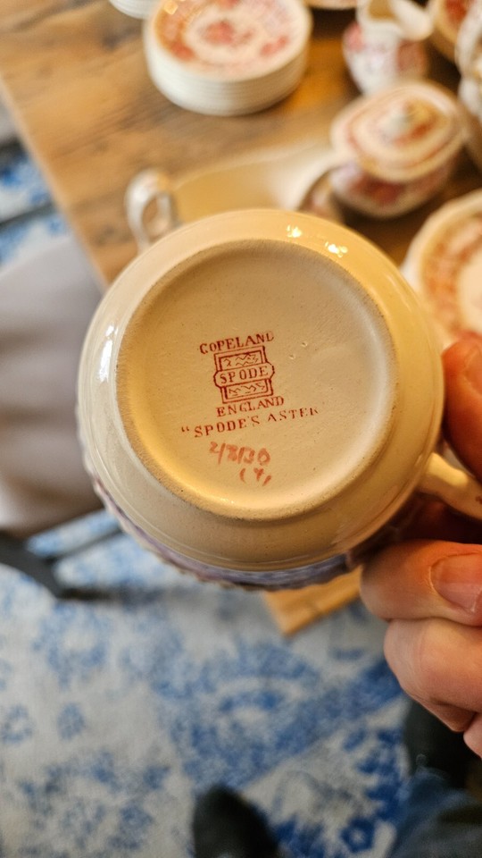 Spode England. Aster Dinnerware Set. 78pc. Service for 8 - Circa 1930 ...