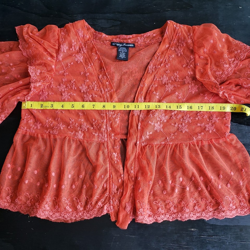 Lace Shrug Bolero Top Sz M/L/XL Open Cardi Bed Jacket Colorful Beach ...
