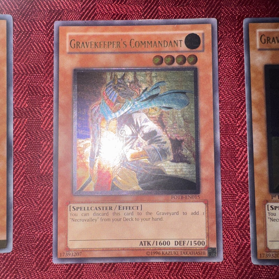 Gravekeeper's Commandant FOTB-EN015 Ultimate Rare 1st Edition Yugioh NM ...