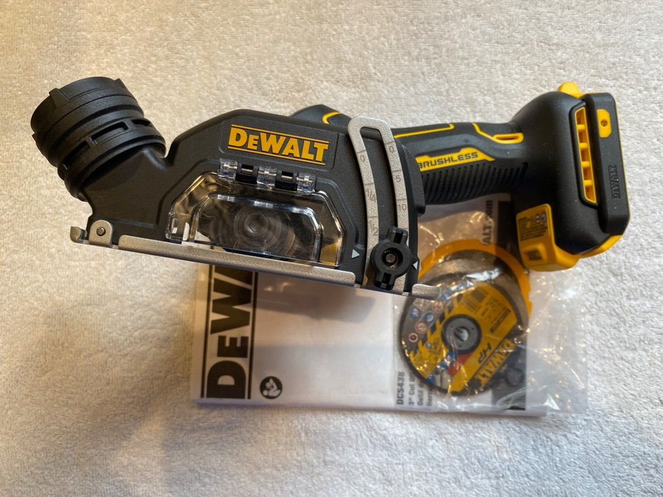 New Dewalt DCS438B 20V 20 Volt Max XR 3" Cordless Brushless Cut Off ...