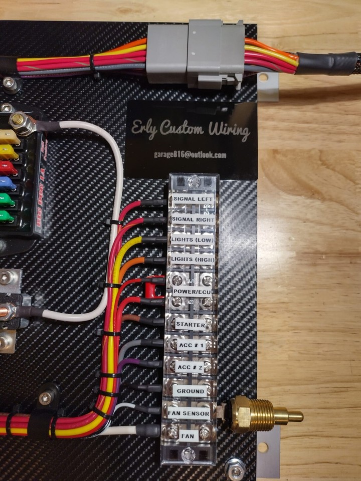 Universal Fuse Box relay panel & switch panel kit for Street Race Cars ...