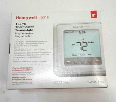 Honeywell TH6320U2008 T6 PRO Programmable Thermostat 3H/2C or 2H/2C ...