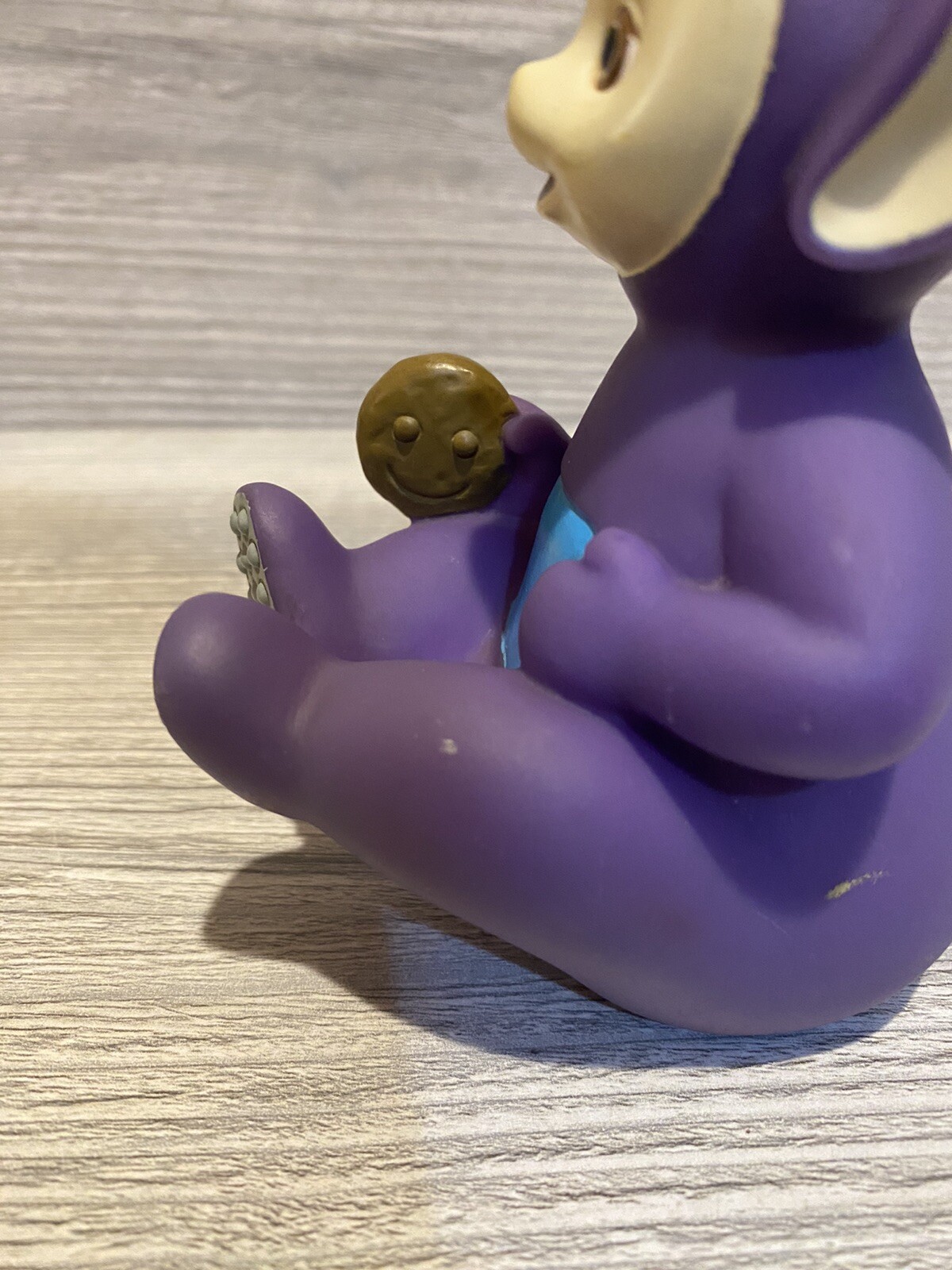 1998 Purple Teletubbie Teletubby Tinky Winky Hard Plastic Toy Figure ...