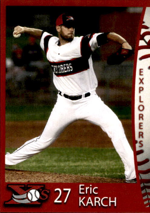 2018 Sioux City Explorers Team Issue #7 Eric Karch Fresno California CA ...