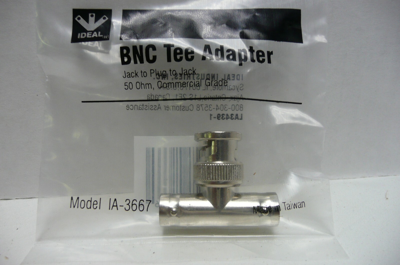 7 * Ideal Commercial Grade 50 OHMS BNC RF ADAPTER "T" TEE 1- FEMALE 2 ...