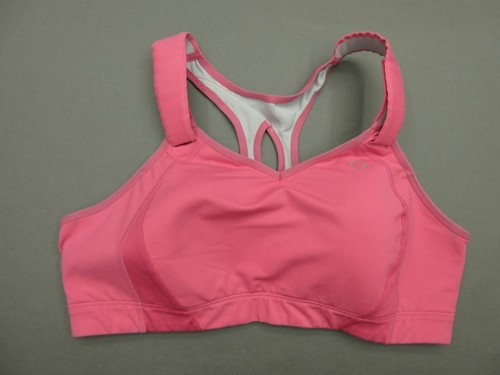 40C MOVING COMFORT WOMENS PINK WIRELESS PADDED SPORTS BRA 2D | eBay