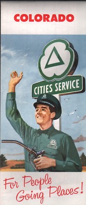 1961 Cities Service Road Map: Colorado NOS | eBay