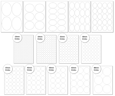 Round Circle Labels On A4 Sheets | Matt White Labels for Laser & Inkjet ...