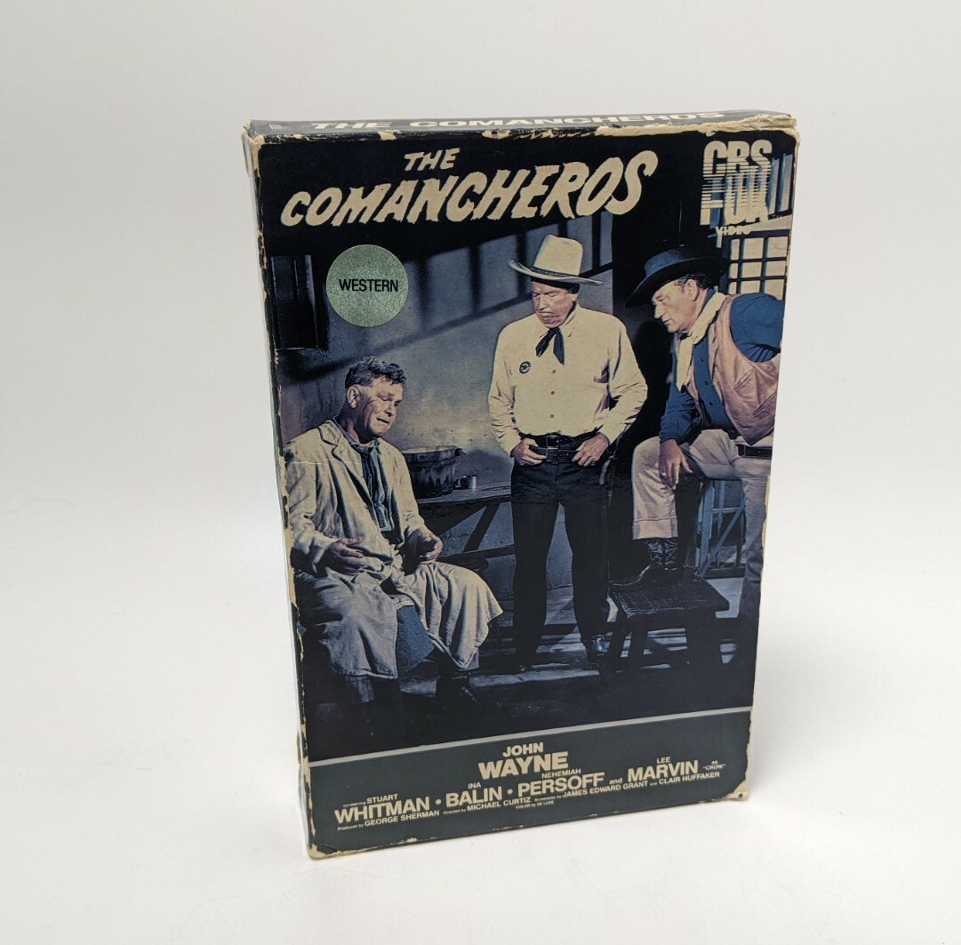 The Comancheros VHS VCR 1983 CBS FOX Big Box Slider Not Sealed Ex ...