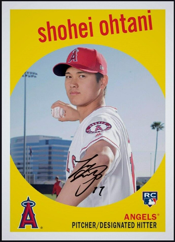 2018 Topps Archives Shohei Ohtani RC Autograph RARE MLB Collectible ...