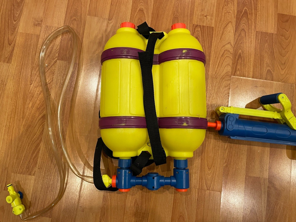 WORKS Vtg 1992 Larami Super Soaker 300 Water Gun w/ Backpack #9930-0 ...