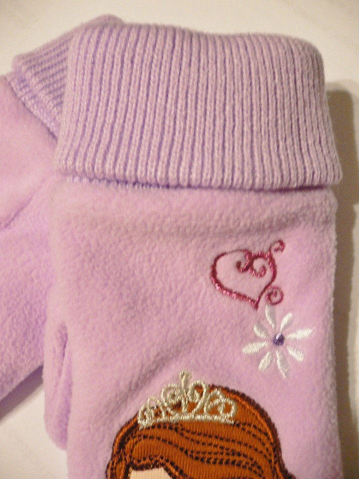 SoFiA the FiRsT~PriNceSS~MITTENS~Gloves~Fleece~Girls ONE SIZE~NWT ...