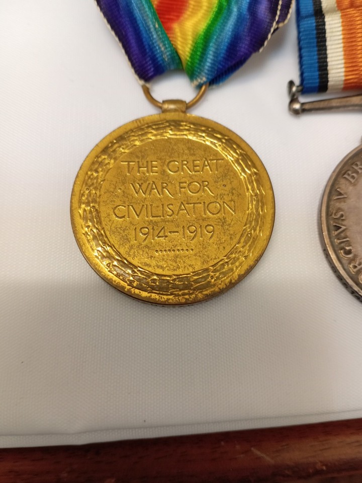 WWI Trio Of Medals 1914 MONS STAR, BRITISH WAR & VICTORY MEDALS With ...