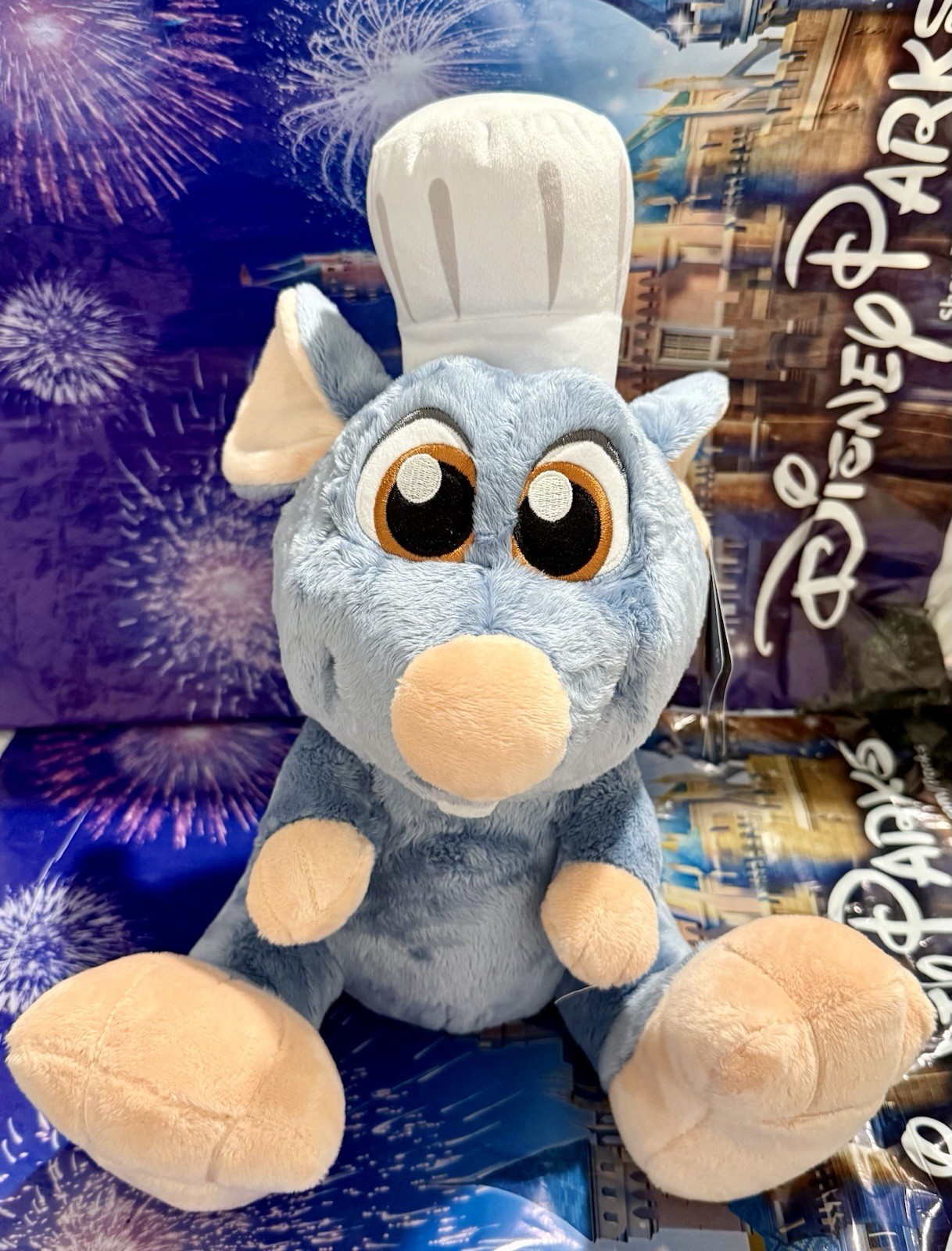 Disney Parks Chef Remy Ratatouille Big Feet 10" Plush Stuffed Toy NWT ...