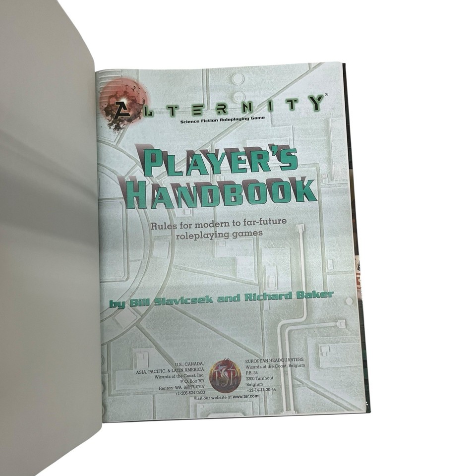 Alternity RPG Gamemaster Guide and Player’s Handbook 2800/2801 Hardcover Books | eBay