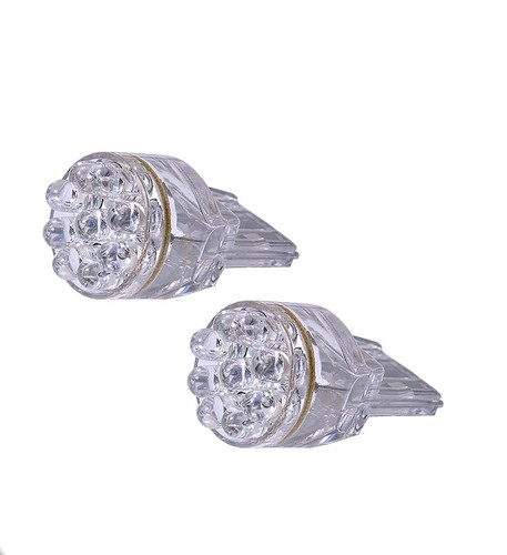 x2 T20 7440 15 LED SMDs Color: Blue Fit Backup Replace Halogen Light ...