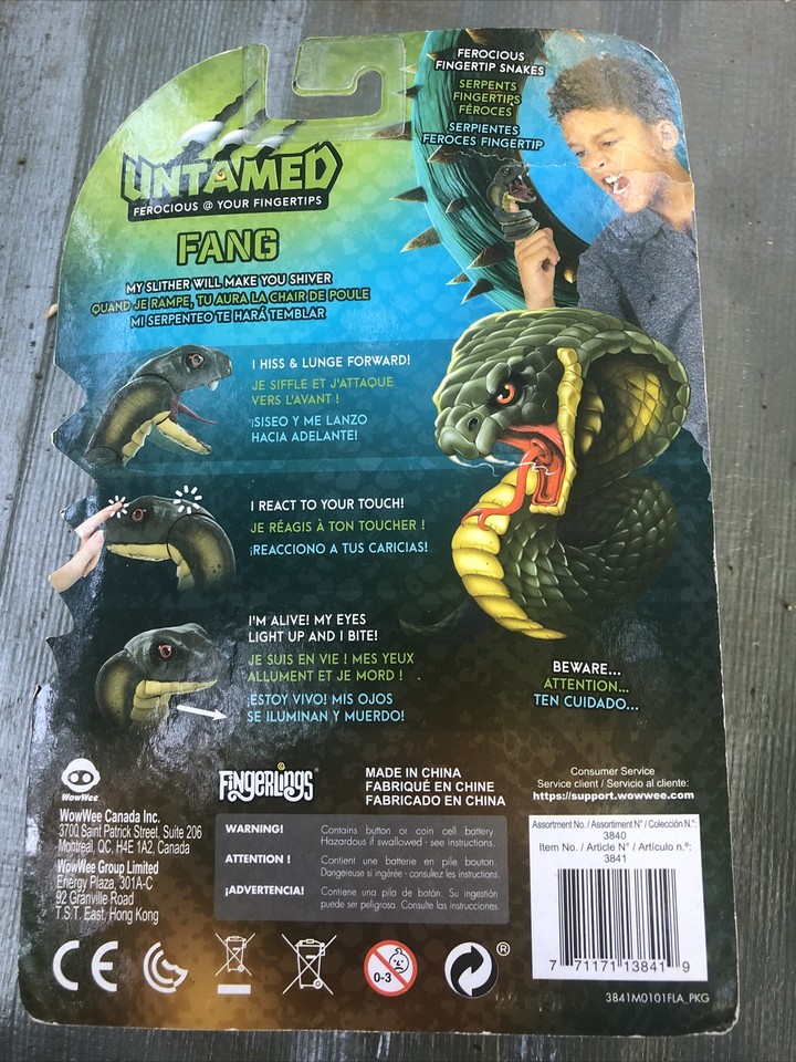 Fingerlings Untamed Fanf King Cobra Snake Interactive Reacts To Touch ...