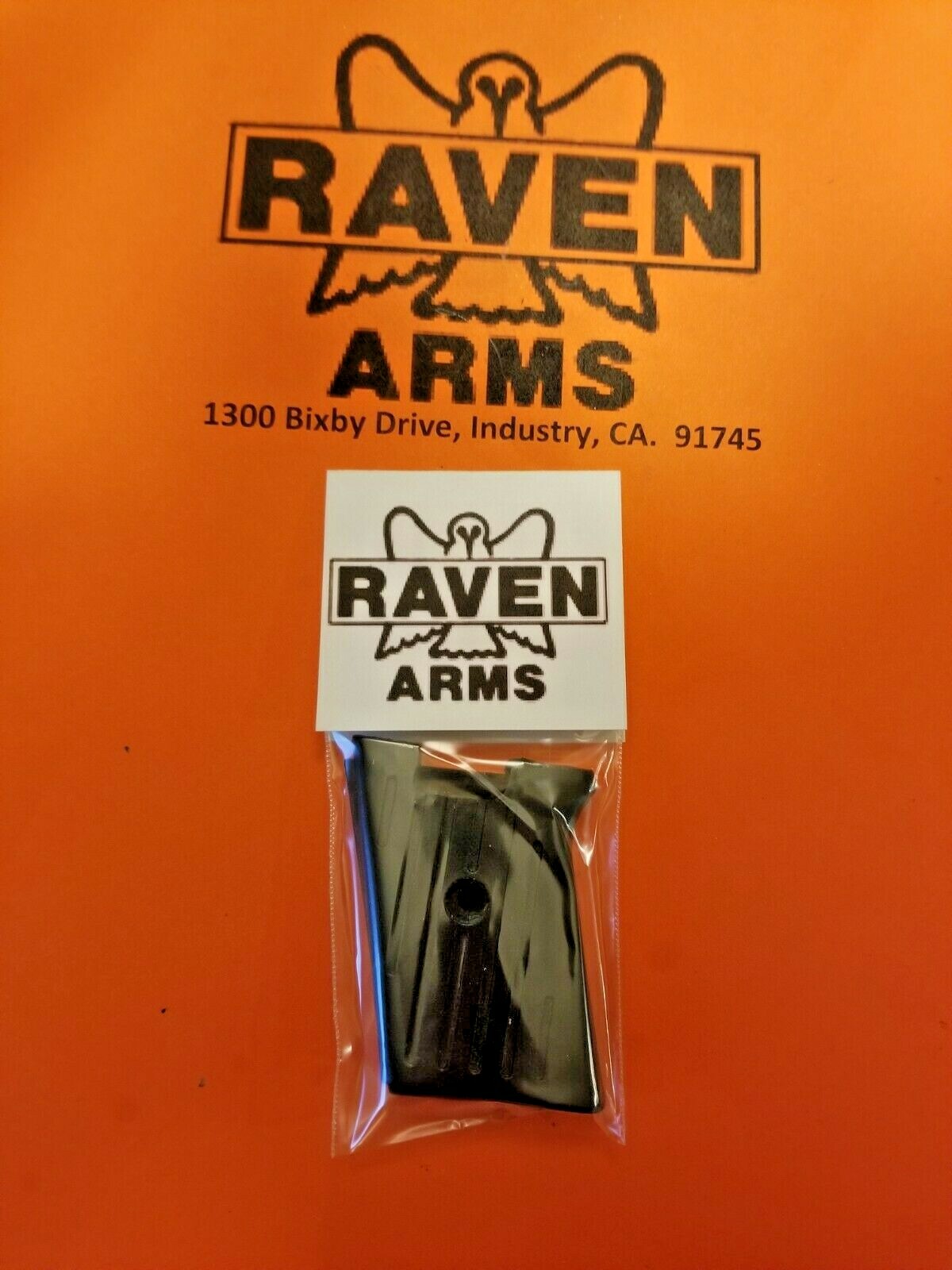 Raven / Phoenix Arms MP25, P25 New Black Grooved Grips (Lg Sliding ...