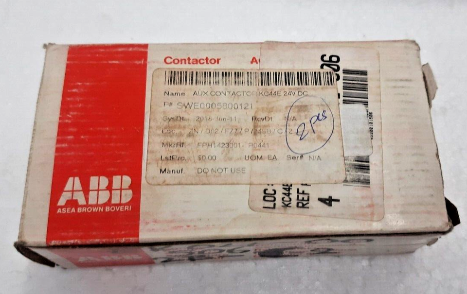 New ABB KC 44 E Auxillary Contactor KC44E Free Expedite Shipping | eBay