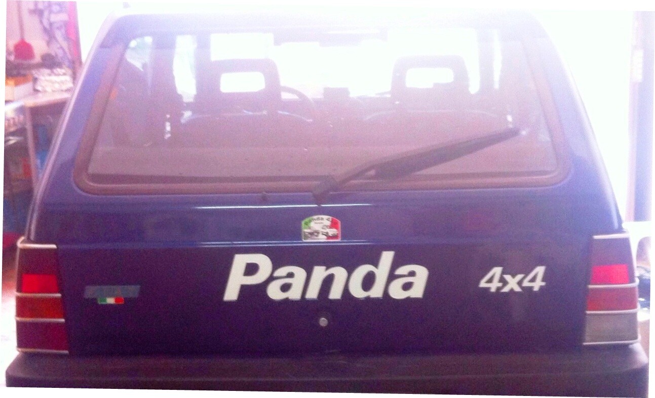 ADESIVO STICKER FIAT PANDA 4X4 PORTELLONE POSTERIORE FIAT PANDA - NO ...