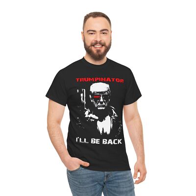 Trumpinator I'll Be back Donald J Trump 2024 unisex Short Sleeve T ...