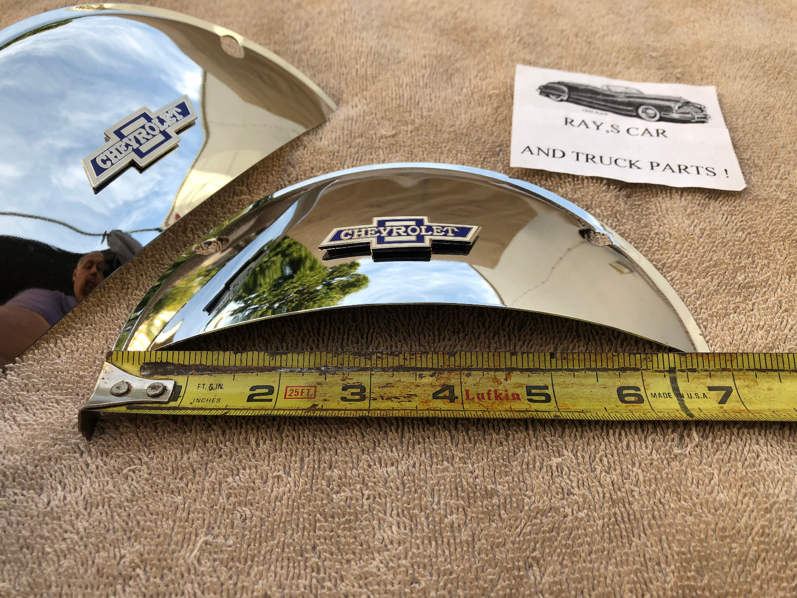 NEW PAIR OF 7 INCH VINTAGE STYLE HALF MOON HEAD LIGHT COVERS ! | eBay