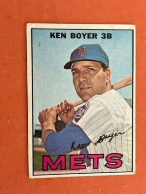 1967 Topps 105 Ken Boyer METS VG-EX SHIPS IN NEW TOP LOADER | eBay