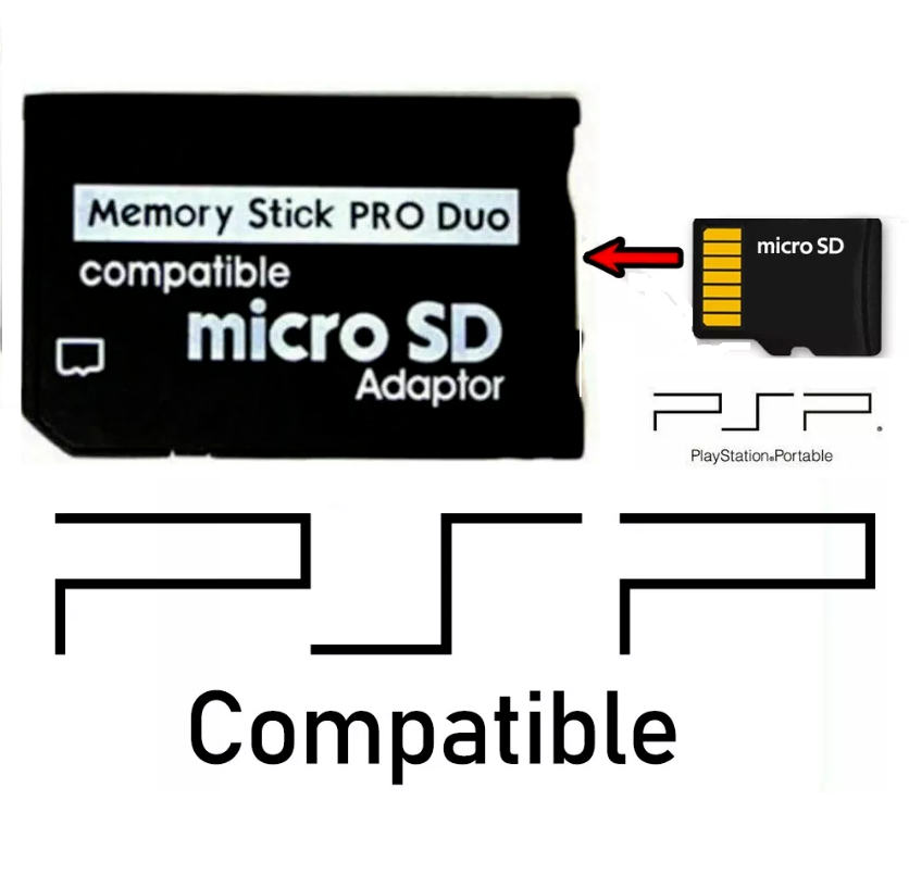 X3 Micro SD To MEMORY STICK PRO DUO ADAPTER FIT FOR PSP LOT 2 | eBay UK