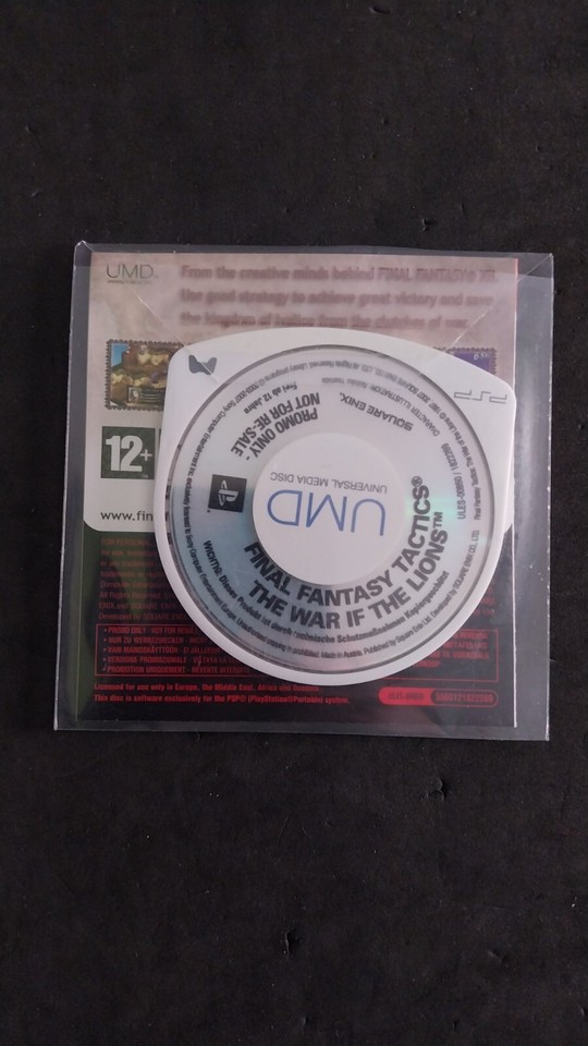 Final Fantasy Tactics The War Of The Lions Sony PSP Promo New! | eBay